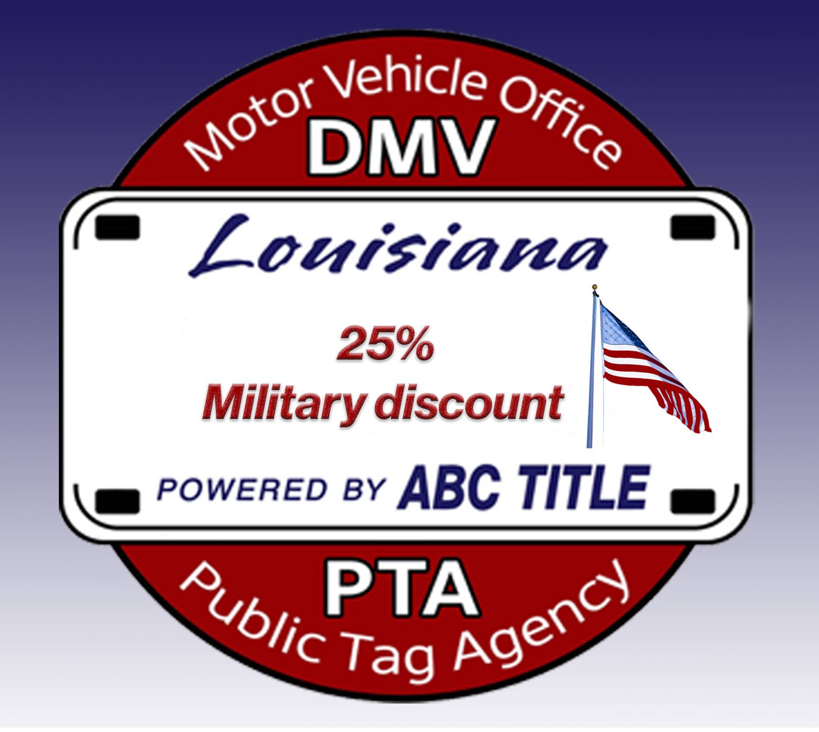 ABC Title offers a 25% discount for service men and women! - ABC Title
